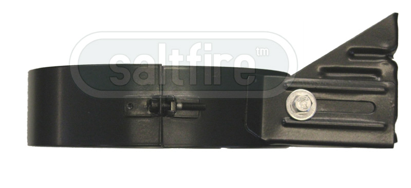 Flat Adj Wall Support 6" BLACK - 6" Black Twinwall | Woodburning Stoves ...