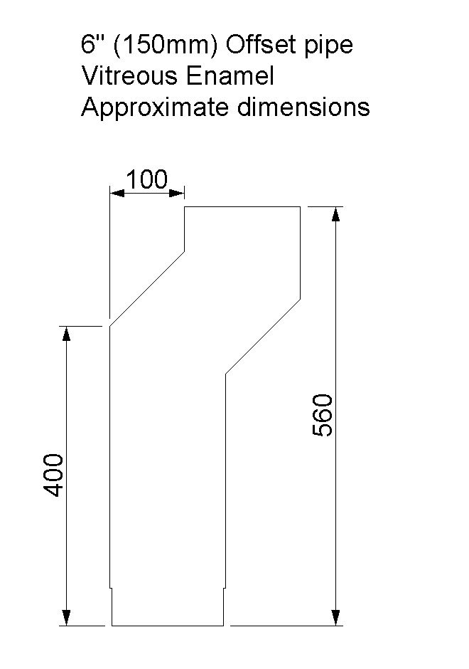 1 Piece Offset 6" with door - Chimney/Flue Products | Woodburning ...
