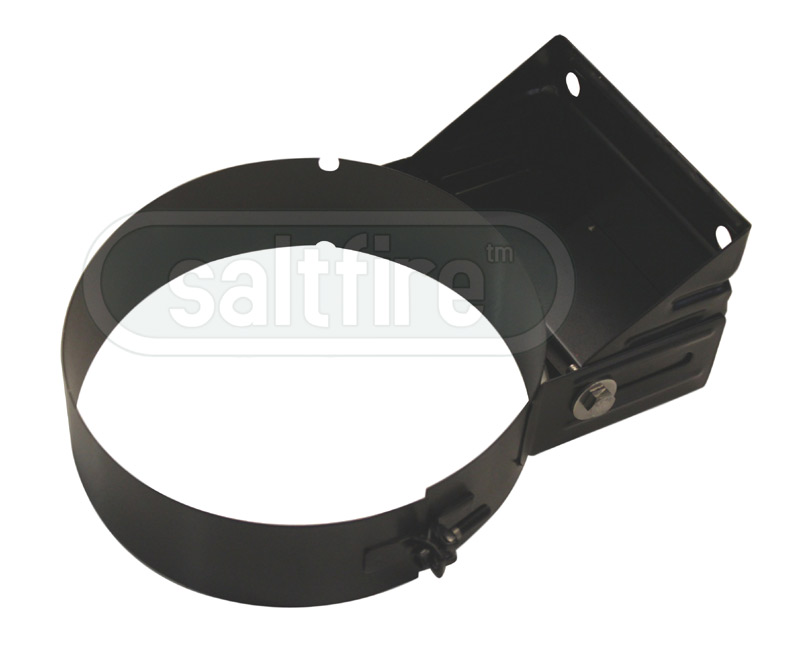 Flat Adj Wall Support 5" BLACK - Chimney/Flue Products | Woodburning ...