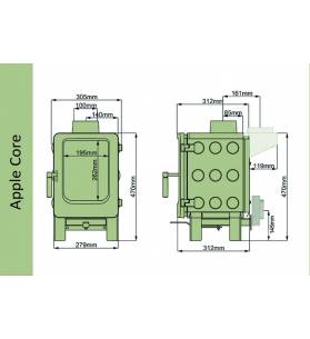Apple Core - Up to 5kW | Woodburning Stoves, Multifuel Stoves, Log ...